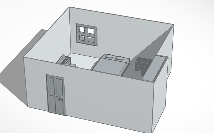 3D design dream bedroom math project - Tinkercad