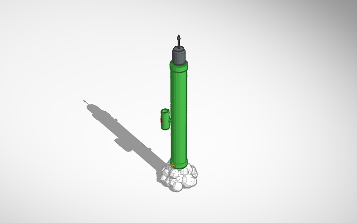 3D design Bazooka firing lamp - Tinkercad