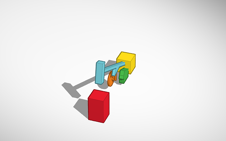 3D design Simple Hammer Mechanism - Tinkercad