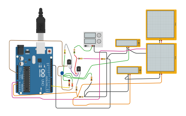 Circuit design Electronic Load - Tinkercad