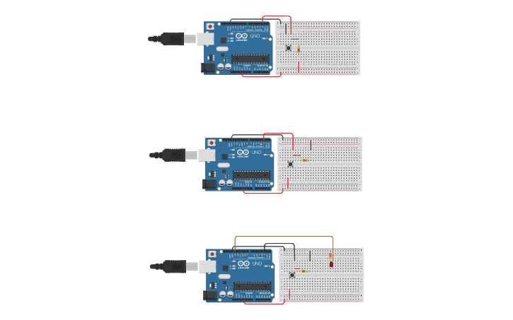 Circuit design Pull Up/Pull Down 2 - Tinkercad