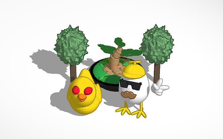 3D design Dope Ducks - Tinkercad