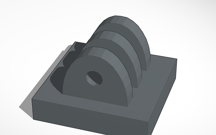 3D design gopro mount - Tinkercad