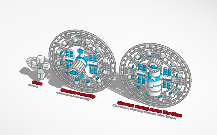3D design Cross & Chronos (TBB) - Tinkercad