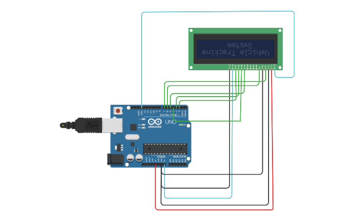Circuit design GPS CAR TACKER SHUBHAM SOLANKI - Tinkercad