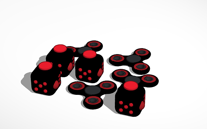 3D design Fidget Spinners And Fidget Cubes - Tinkercad