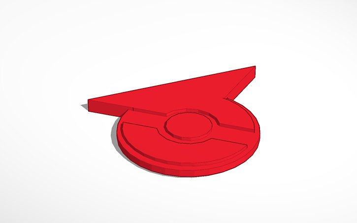 3D design Pokemon Go Gym Badge - Tinkercad