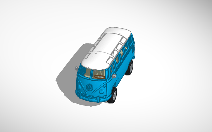 3D design 1963 VW Bus - Tinkercad