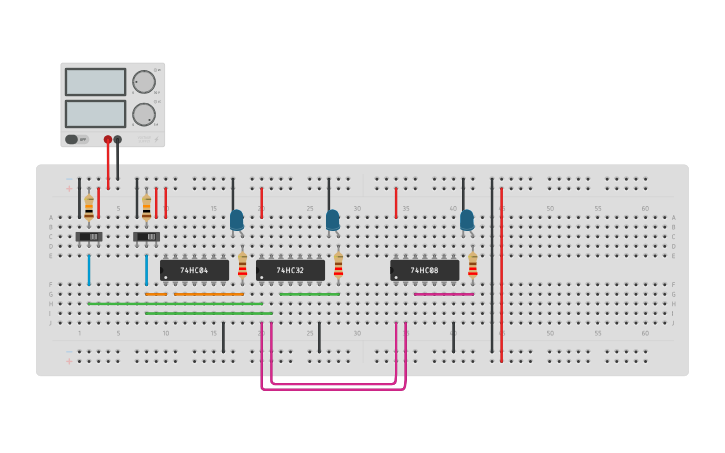 Circuit design AST 122 - CANQUE - BIT I-1 - MODULE 01 - LOGIC GATE OPERATIONS - Tinkercad