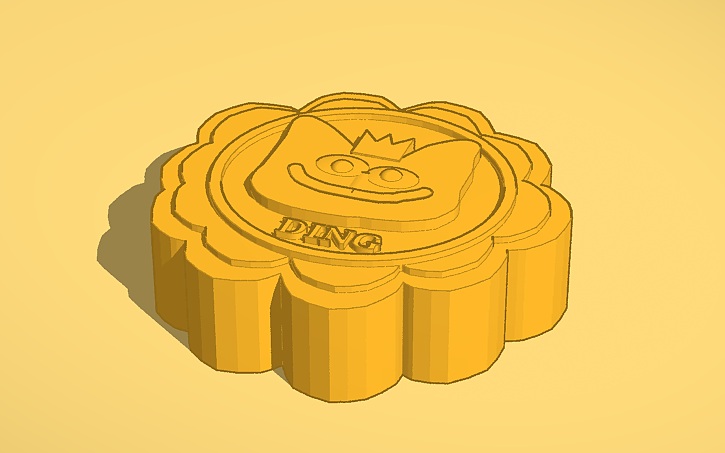3D design copy this and eat the mooncake - Tinkercad