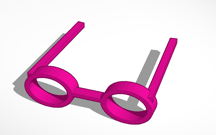 3D design Glasses - Tinkercad