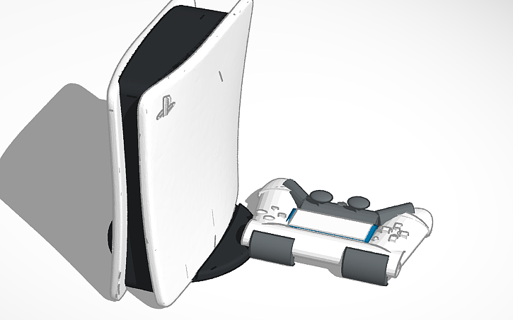 3D design PS5 controller and console two other people’s work - Tinkercad