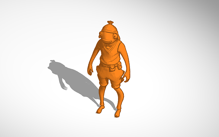 3D design fish stick - Tinkercad