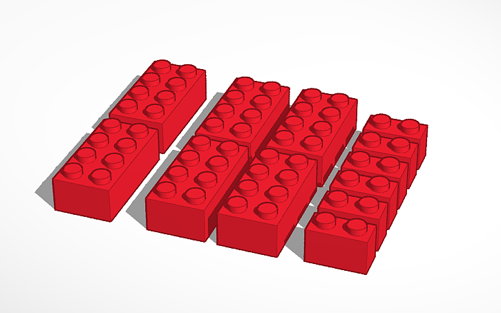 3D design Lego Classic Compatible Bricks - Tinkercad