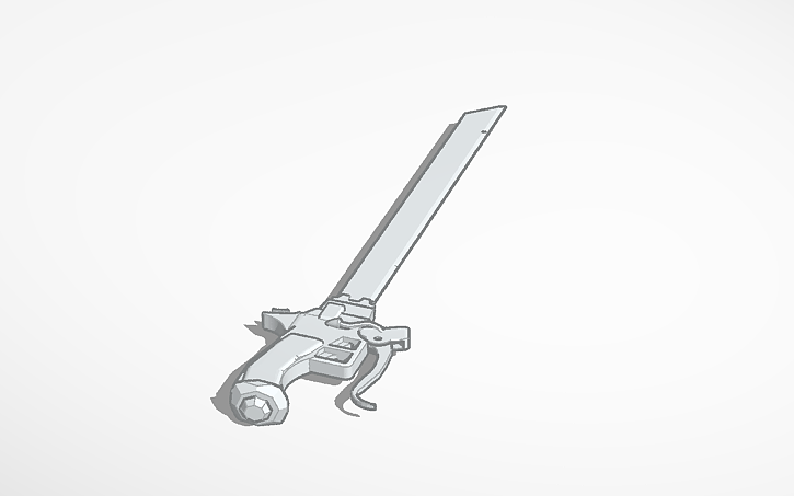 3D design ODM sword - Tinkercad