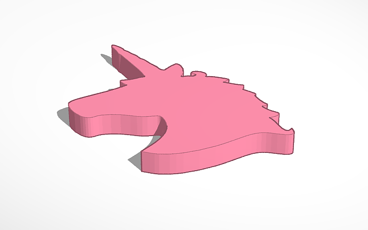 3D design Unicorn - Tinkercad