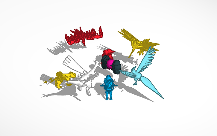 3D design legendary pokemon - Tinkercad