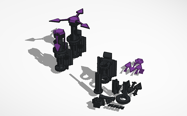 3D design Mechanical retracting Absolute Solver - Tinkercad
