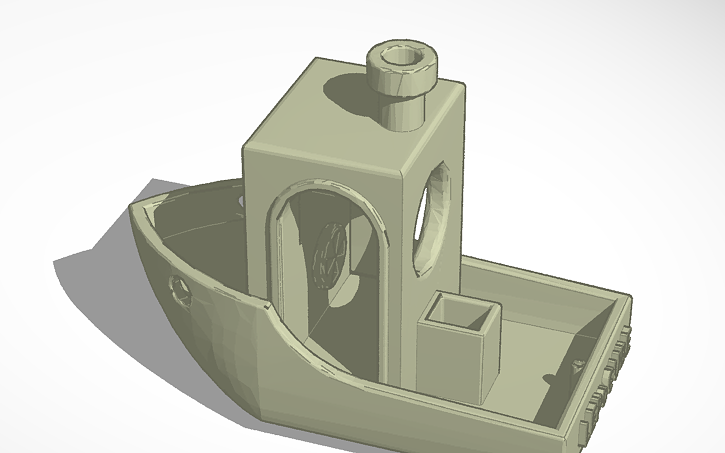 3D design Calibration boat - Tinkercad