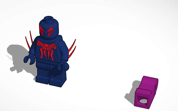 3D design Lego Spiderman 2099 - Tinkercad