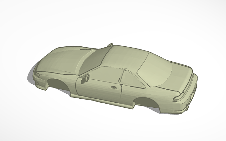 3D design Nissan Silvia S14 Scan - Tinkercad