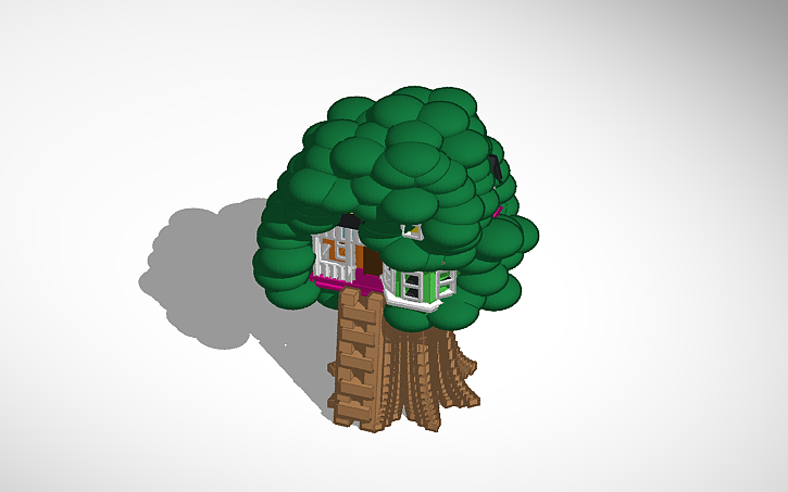 3D design tree house - Tinkercad