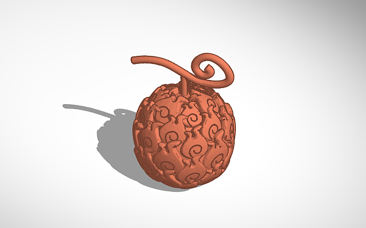 3D design Mera Mera No Mi (One Piece Devil Fruit ) - Tinkercad