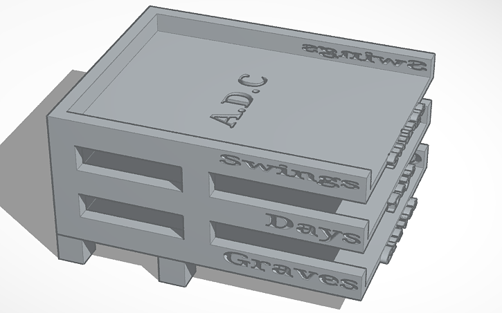 3D design paper file - Tinkercad
