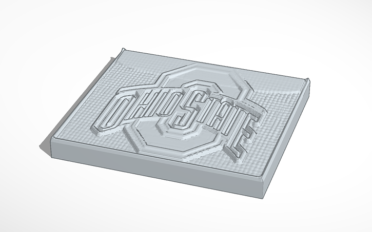 3D design Ohio State symbol - Tinkercad