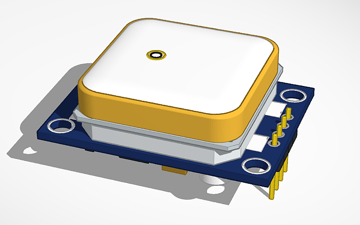 3D design GPS Module - Tinkercad