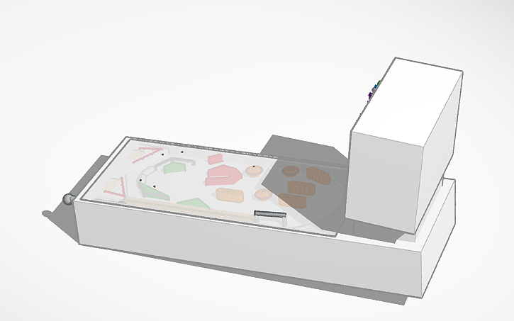 3D design painting pinball - Tinkercad