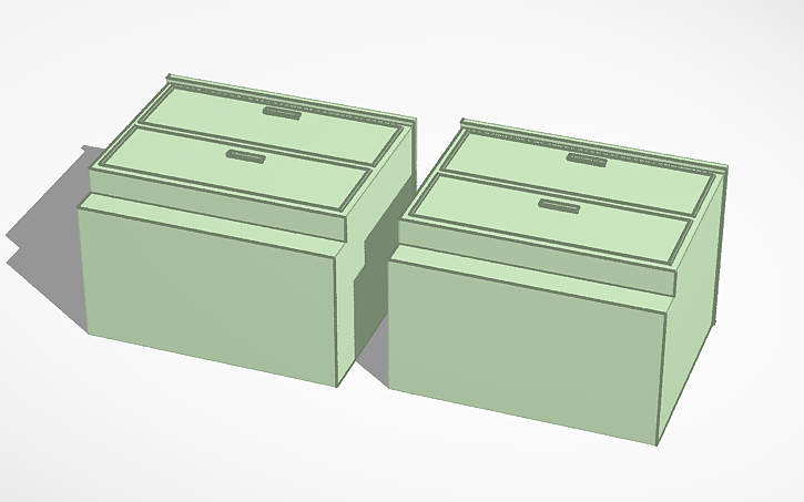 3D design Lateral File Cabinet - Tinkercad