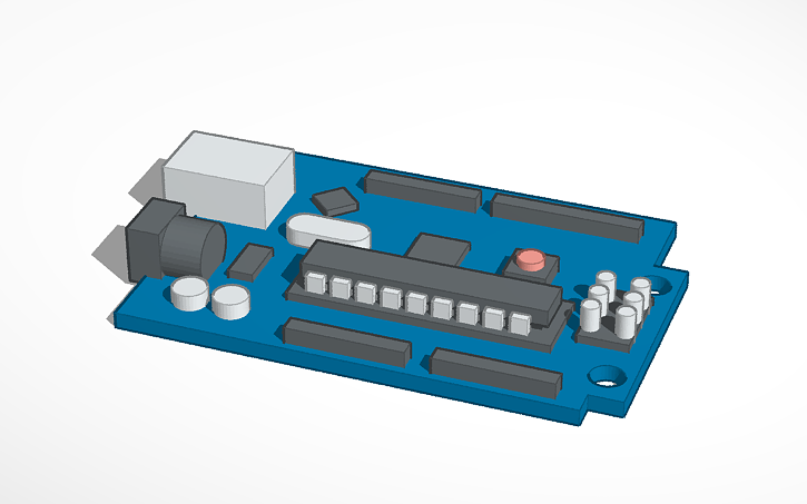 3D design Arduino Uno - Tinkercad