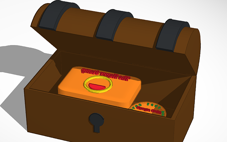 3D design Treasure Chest - Tinkercad