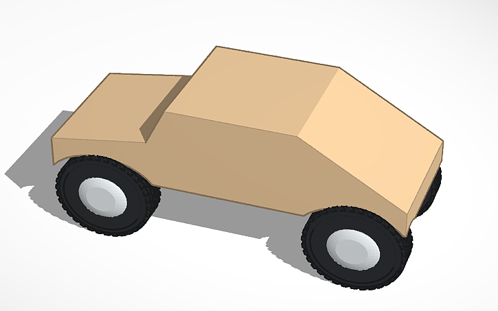 3D design Humvee - Tinkercad