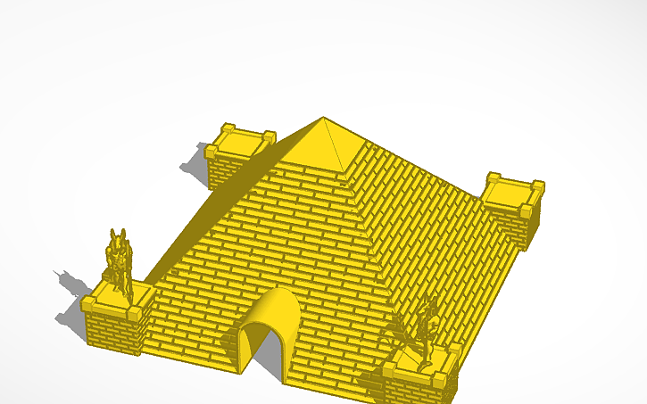 3D design Egyptian Pyramid - Tinkercad
