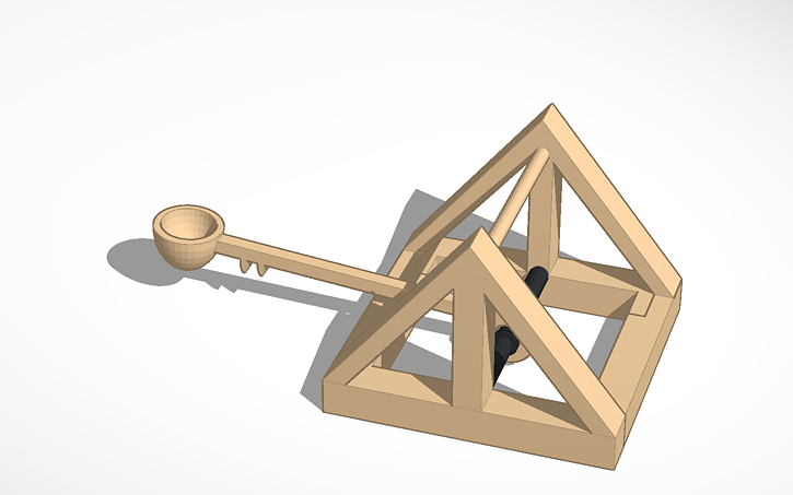 3D design catapult - Tinkercad