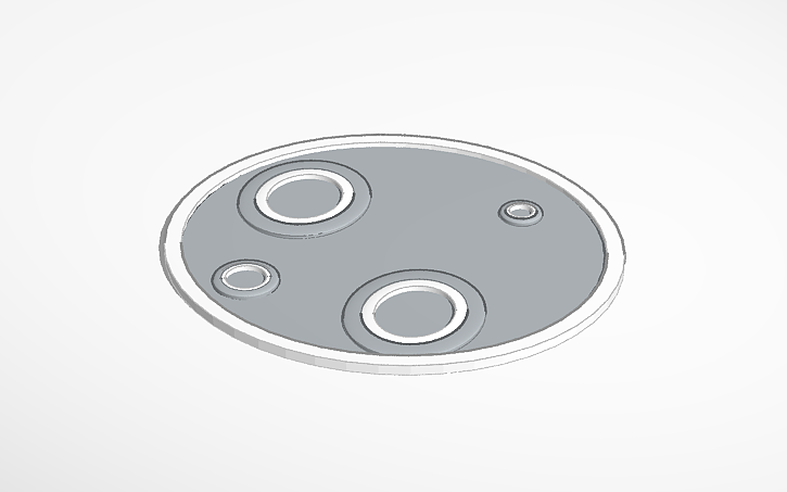3D design Moon - Tinkercad