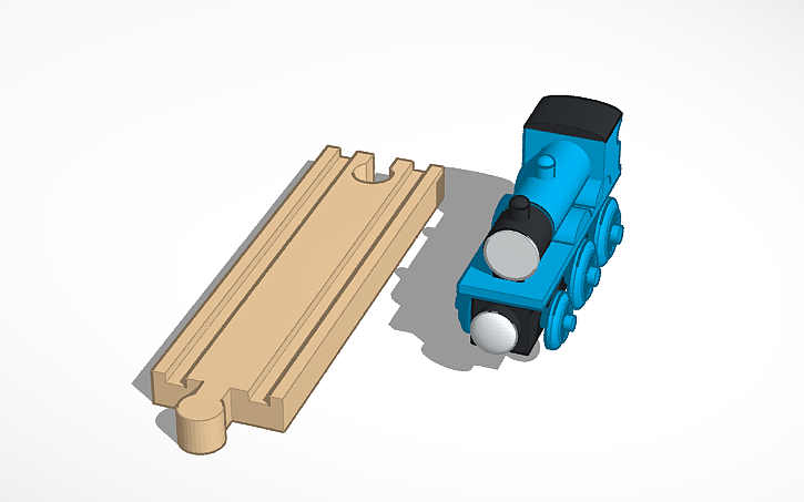 3D design wooden railway k2 edward - Tinkercad