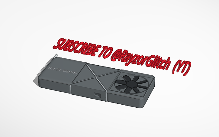 3D design GEFORCE RTX 5090 - Tinkercad
