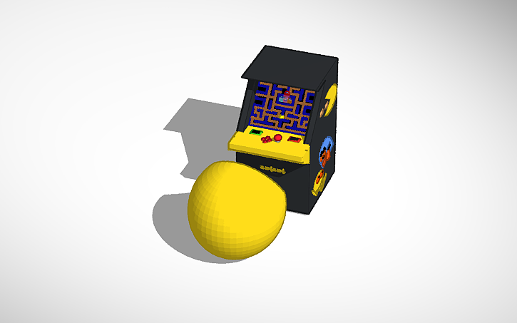3D design pacman - Tinkercad