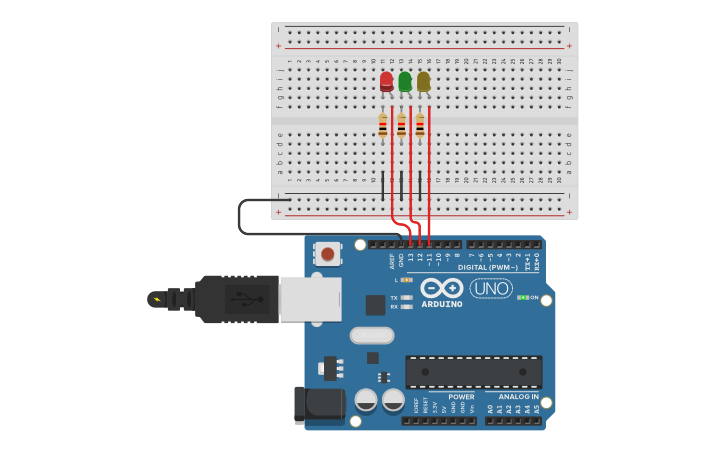 Circuit design Practical 3 IIOT - Tinkercad