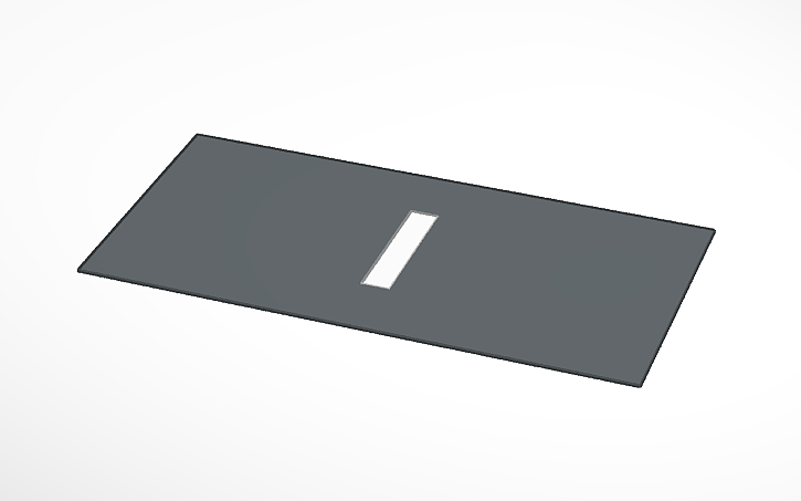 3D design Road straight - Tinkercad