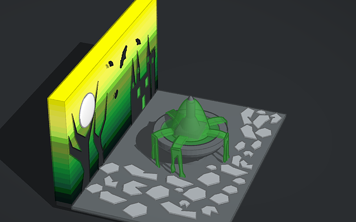 3D design The cursed fountain - Tinkercad