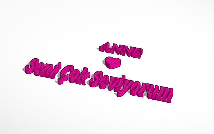 3D design anne - Tinkercad