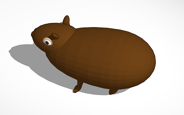 3D design Louis capybara - Tinkercad