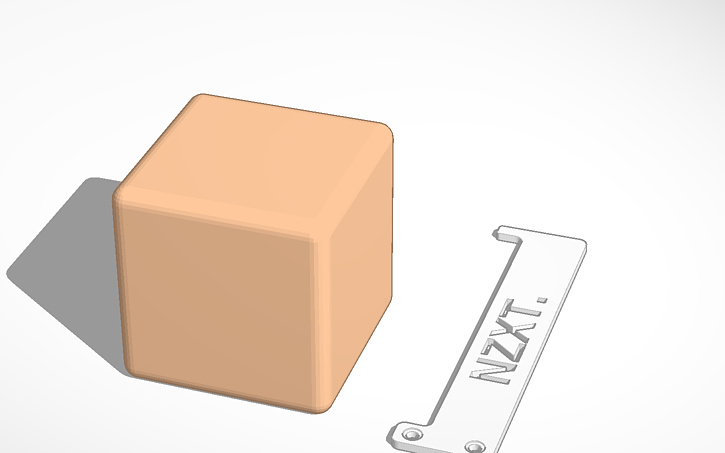3D design NZXT. GPU Arm - Tinkercad