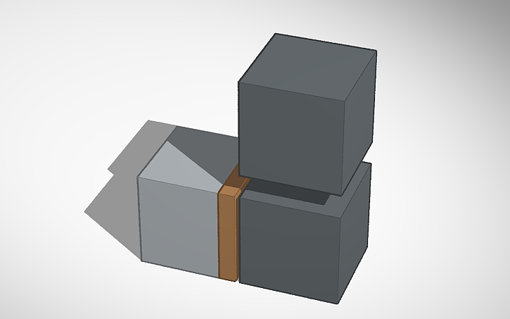 3D design Minecraft Piston, working - Tinkercad