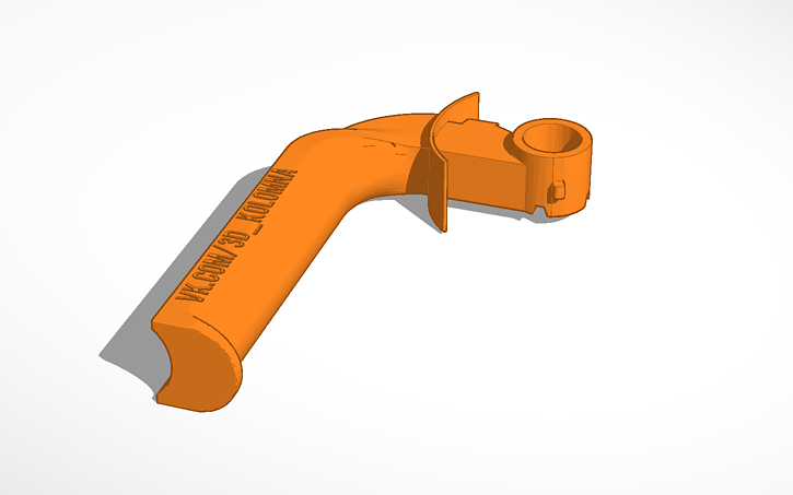 3D design handle - Tinkercad