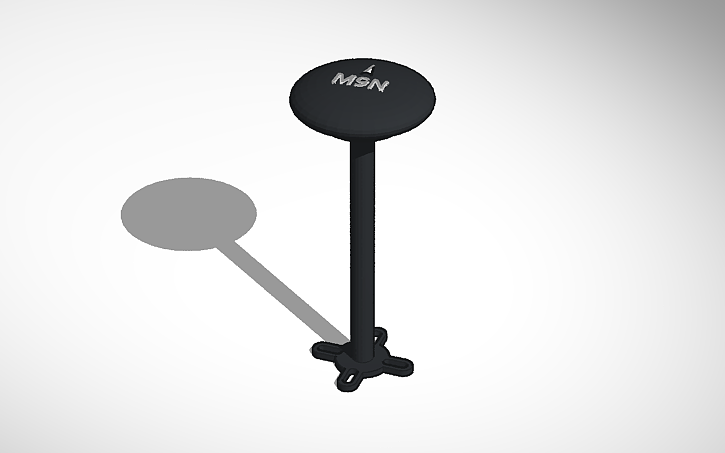 3D design M9N GPS + mount - Tinkercad